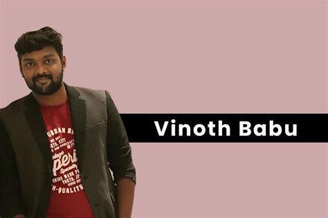vinoth babu age wife education serials height instagram