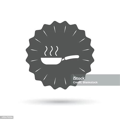 후라이팬 팻말 아이콘크기 튀김 또는 구운 음식 기호까지 2015년에 대한 스톡 벡터 아트 및 기타 이미지 2015년 강철 라벨 Istock