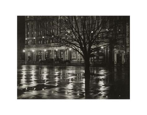 Reflections—night New York 1897 Art Print Alfred Stieglitz