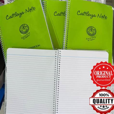 Cattleya Spiral Notebook 80sheets 6 X 8 1 2 W Plastic Cover No 128
