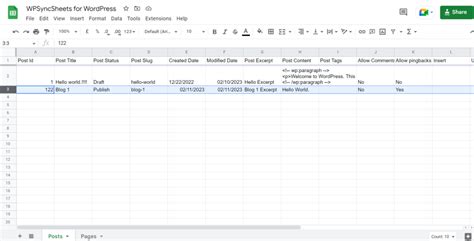 How To Import Posts Wpsyncsheets Documentations Website