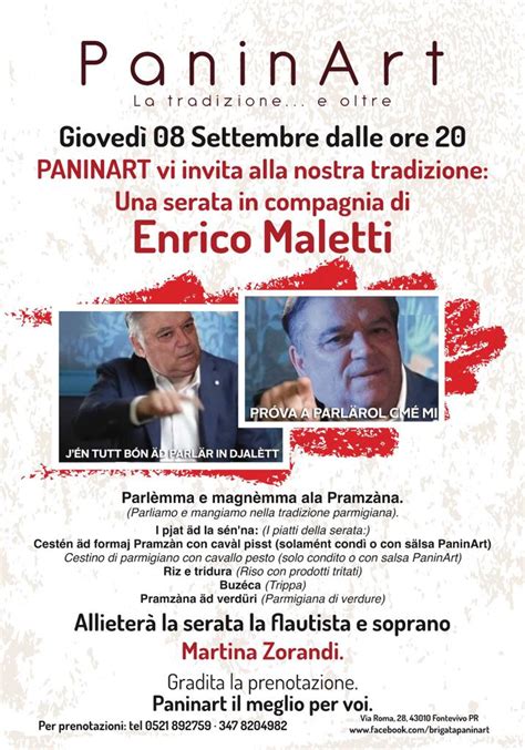 Parma In Dialetto Dialetto Parmigiano Con Enrico Maletti E Cristina Cabassa Una Serata Tutta