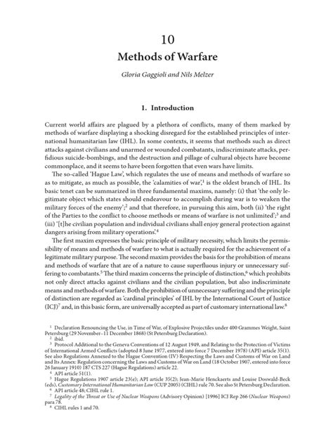 Ogihl Methods Of Warfare Pdf International Humanitarian Law Law