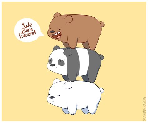 We Bare Bears Hd Wallpaper — The Stacked Trio 2396x2000 Wallpaper Abyss