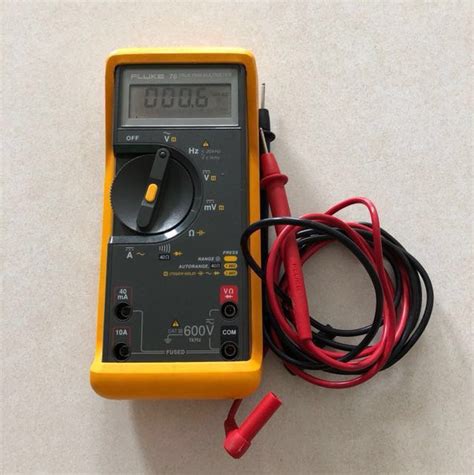 Fluke 76 True RMS Multimeter Health Nutrition Health Monitors Weighing Scales On Carousell