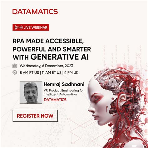 Rpa Generativeai Intelligentautomation Datamatics