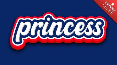 Princess Cinema Text Effect Generator