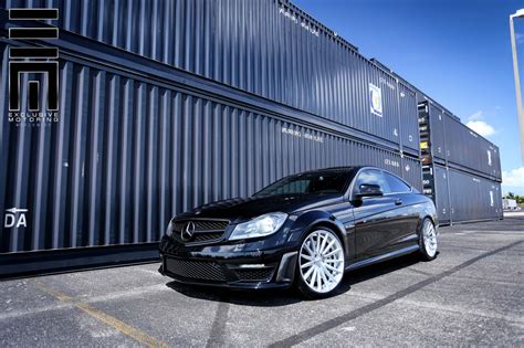 Elegant Black Mercedes C Class Modified With Exterior Accessories — Gallery