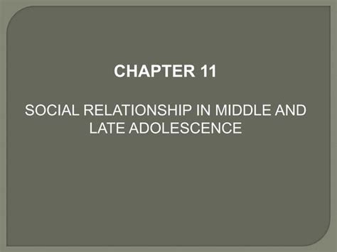 Social Relationshippptx