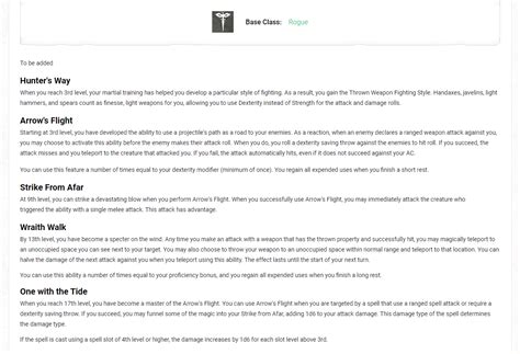Looking For Feedback On A Homebrew Rogue Subclass R Dndhomebrew