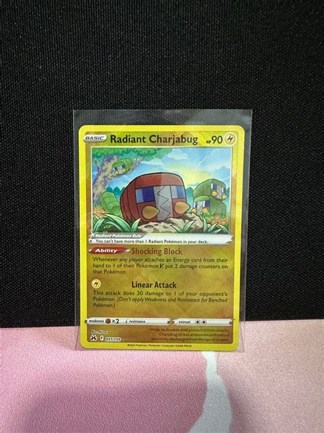 Radiant Charjabug 051 159 Ultra Rare Crown Zenith Hobbies And Toys Toys