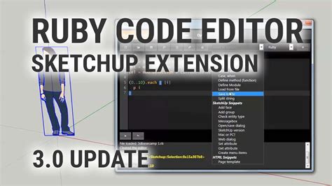 Ruby Code Editor SketchUp Extension V YouTube