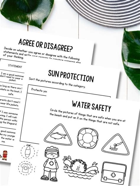 Summer Safety Worksheets Story Living Life And Learning