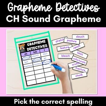 Consonant Sound Ch Words Game Ch Phoneme Decodable Words Activity