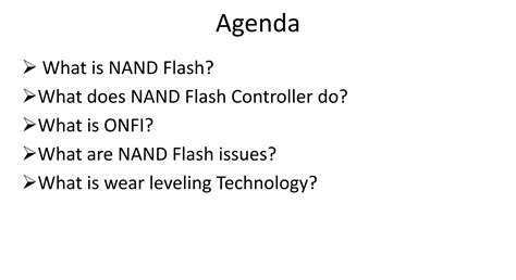 Nand Flash Memory PPTX