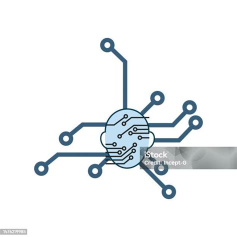 Icône Ai Symbole Conception De Linterface Utilisateur Sur Fond Blanc