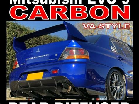 Mitsubishi Evo 9 V Style Full Rear Diffuser Xtreme Carbon Uk