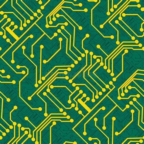 Seamless Electronic Background Texture Stock Illustration