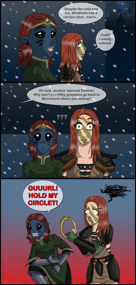 Skyrim Elder Scrolls Orc And Nord Relationships Skyrim Elder Scrolls Skyrim Comic
