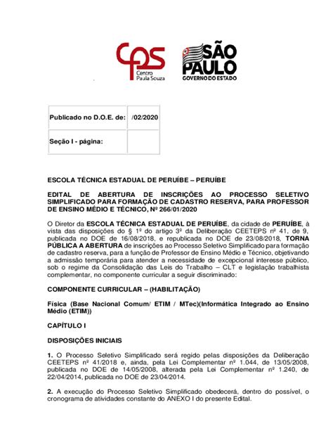 Preenchível Disponível Espep Escola de Servio Pblico do Estado da