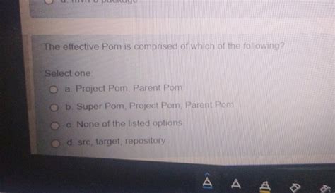 The Effective Pom Is Comprised Of Which Of Studyx