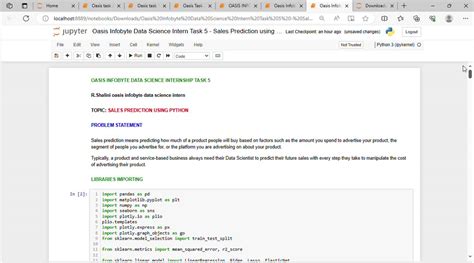 shalini r on linkedin datascience salesprediction machinelearning