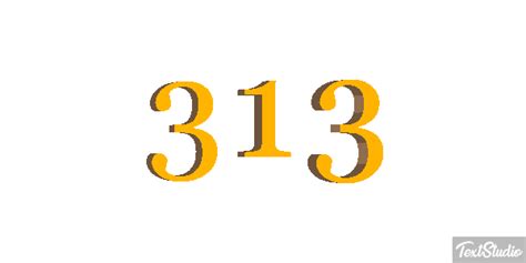 313 Number Animated  Logo Designs