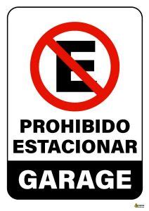 Cartel Garaje Prohibido Estacionar Imprimir Carteles Gratis