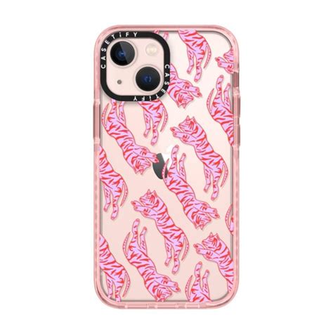Pink Tiger Print Iphone 13 Pro Max Case Preppy Phone Case Tigers