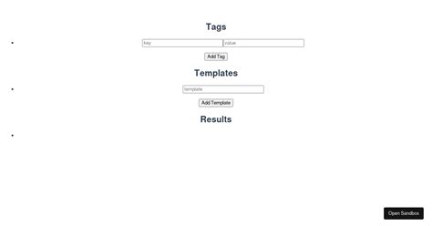Vue Template Codesandbox