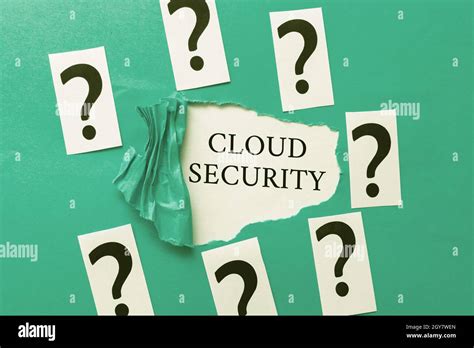 Text Caption Presenting Cloud Security Concept Meaning Imposing A