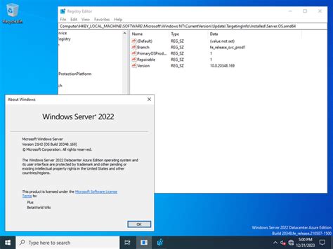 Windows Server 2022 Datacenter Azure Edition 10 0 20348 169 Fe Release