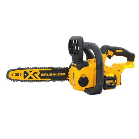 Dewalt 20v Max 12 In Brushless Cordless Battery Powered Chainsaw Tool