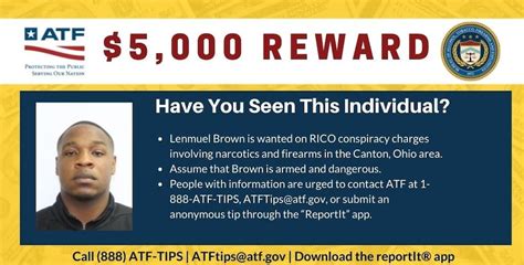 Atf Offers Reward For Alliance Fugitive On The Run For More Than A Year