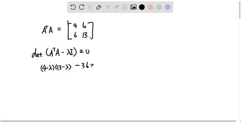 Solved Determine A Singular Value Decomposition For The Matrices In Exercise 2
