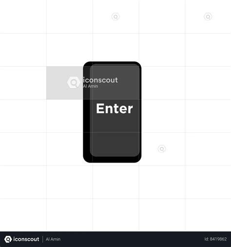 Enter Key Button Animated Icon Download In Json Lottie Or Mp4 Format