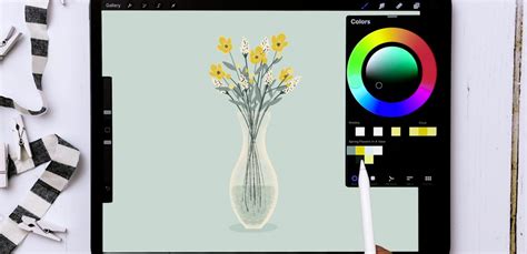 draw a vase of spring flowers in procreate every tuesday blog every tuesday