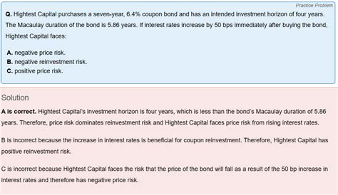 Interest Rate Risk R Cfa