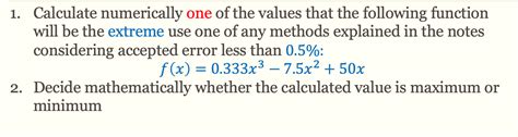 Solved Calculate Numerically One Of The Values That The Chegg