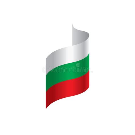 Bandera De Bulgaria Ejemplo Del Vector Ilustración del Vector