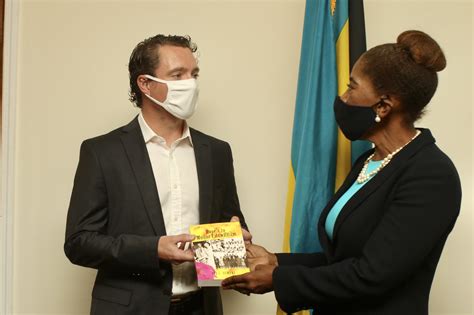 Mr Paul Nicklin Pays A Courtesy Call At The Office Of The Spouse Of