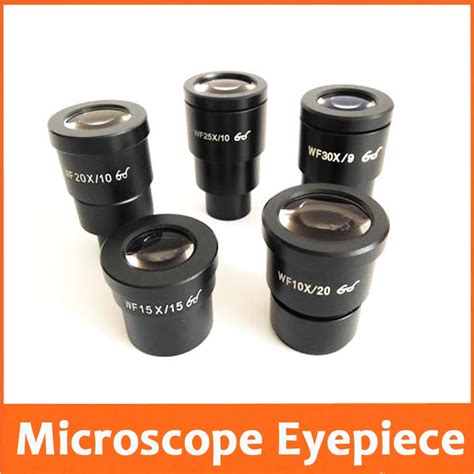 WF10X 15X 20X wf25x WF30X 20mm 10mm 9mm 광학 유리 고안 스테레오 현미경 접안 렌즈 장착 크기