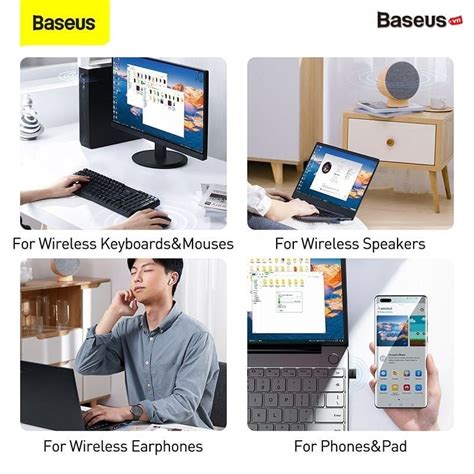Usb Bluetooth Tốc độ Cao Baseus Ba04 Bluetooth Receiver Csr5 0 Audio