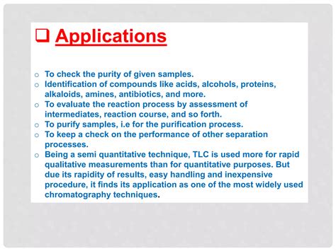 Ppt On Thin Layer Chromatography Principle System Components Procedure
