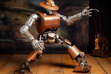 Premium Ai Image Dancing Robot Generative Ai