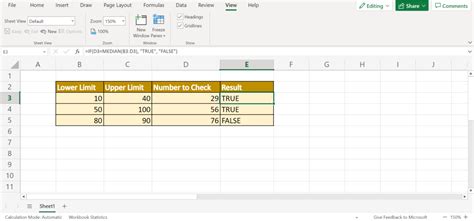 How To Use BETWEEN Formula In Excel Sheetaki
