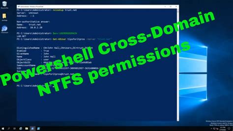 Powershell Folder Permissions Cross Domains Youtube