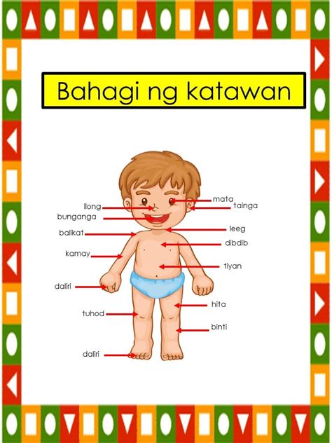 Week 6 Bahagi Ng Katawan Teacher Mae Kinder Materials Facebook
