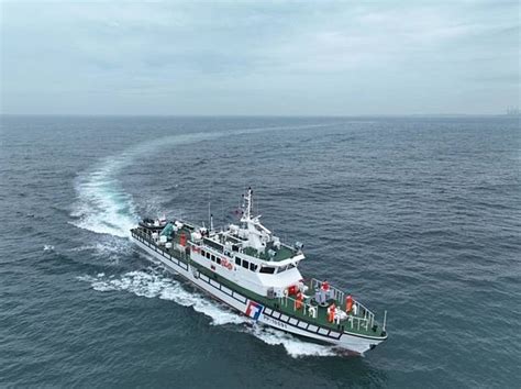 澎湖海巡添生力軍 百噸新艇加入執法圖 中央通訊社 Line Today