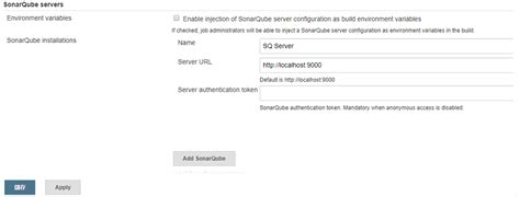 Jenkins Sonarqube